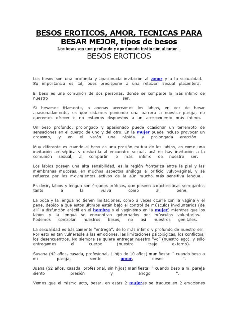 BESOS | PDF | Beso | Amor