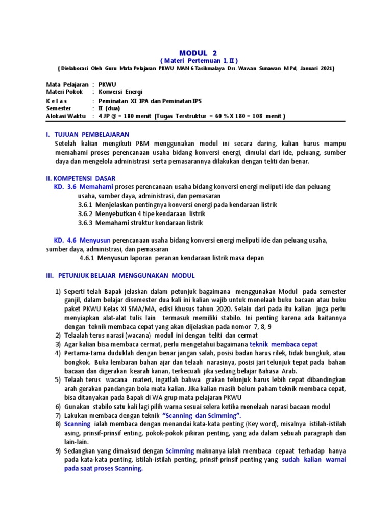 Modul Mobil Listrik Final | PDF | Bisnis | Komputer