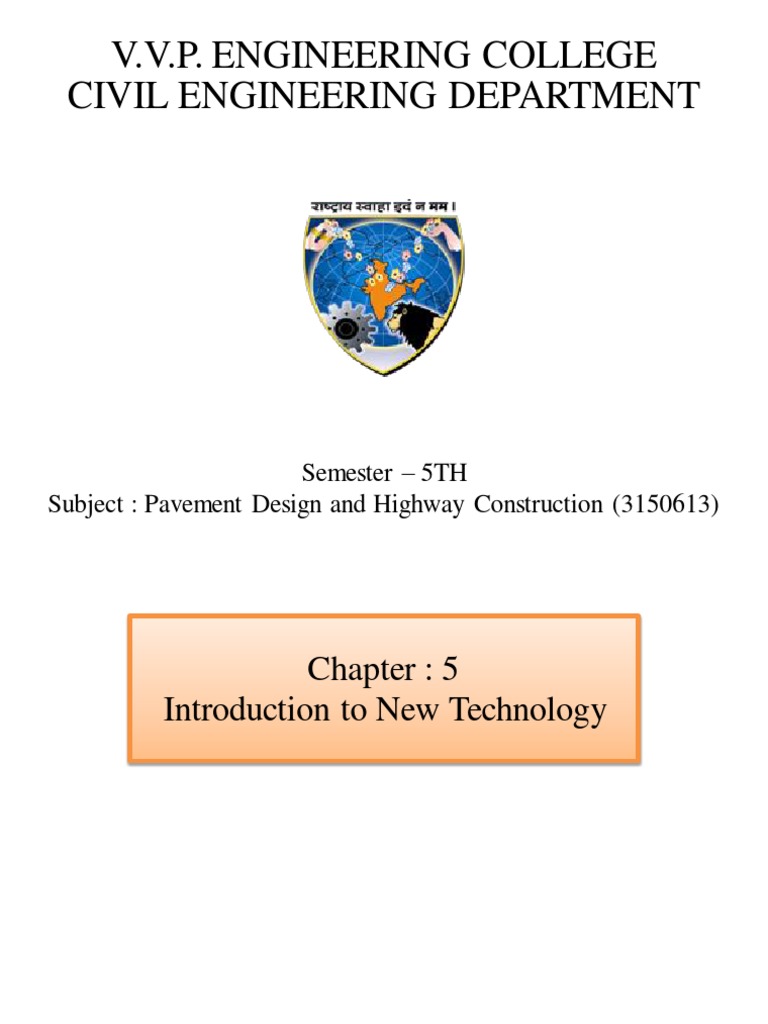 Chapter-5-Introductin To New Technology | PDF | Road Surface | Asphalt