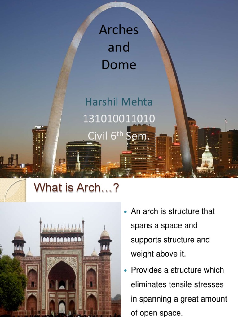 Arches and Dome: Harshil Mehta | PDF | Dome | Architectural Design