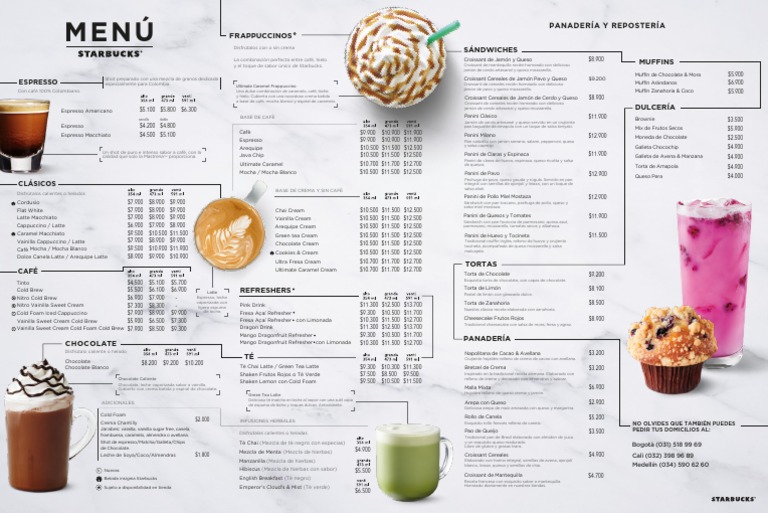 Starbucks Menudigital | PDF | Alimentos | Postres