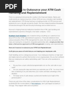 ATM Cash Loading Procedures Guide | PDF | Automated Teller Machine ...