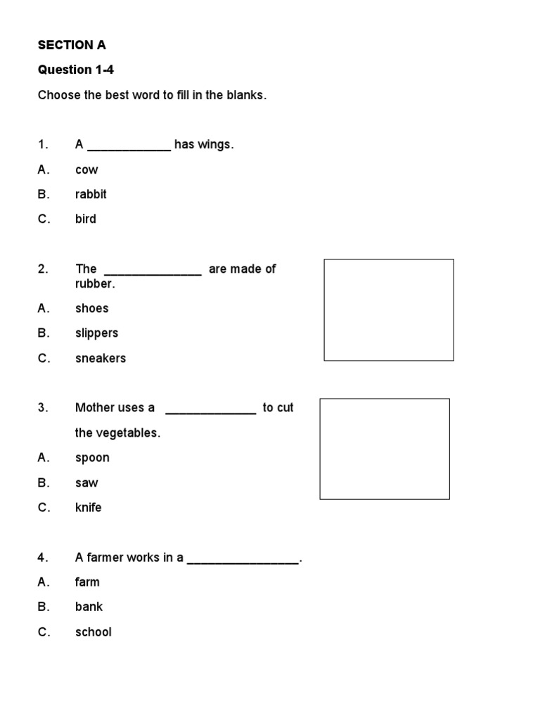 Section A Question 1-4 | PDF