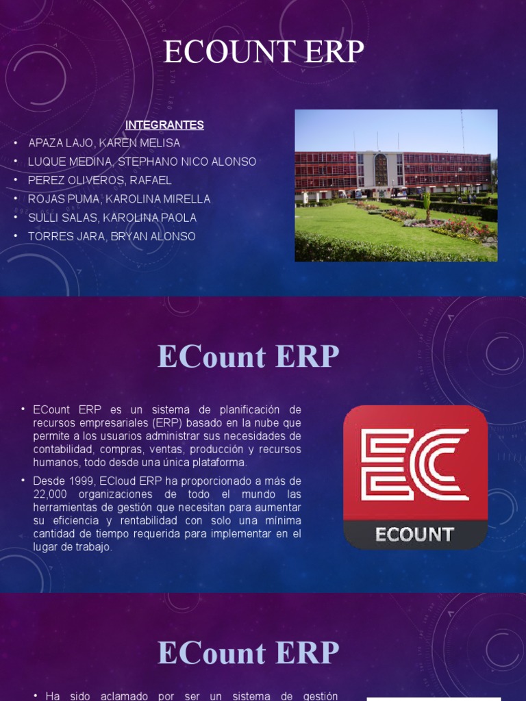 Ecount Erp | PDF | Planificación de recursos empresariales | Software