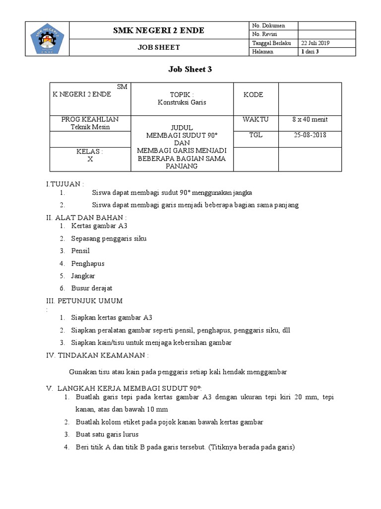 Job Sheet 3 | PDF