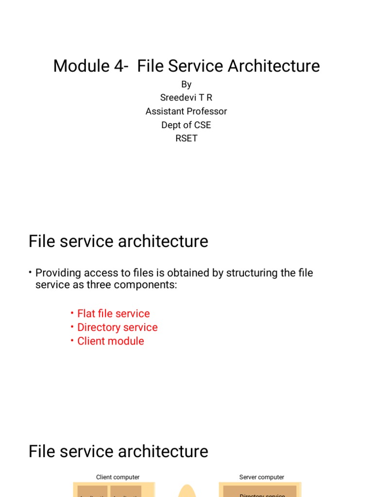 DFS Architecture | PDF | Directory (Computing) | Computer File