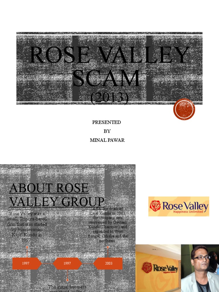 Rose Valley Scam: Presented BY Minal Pawar | PDF | Economies ...