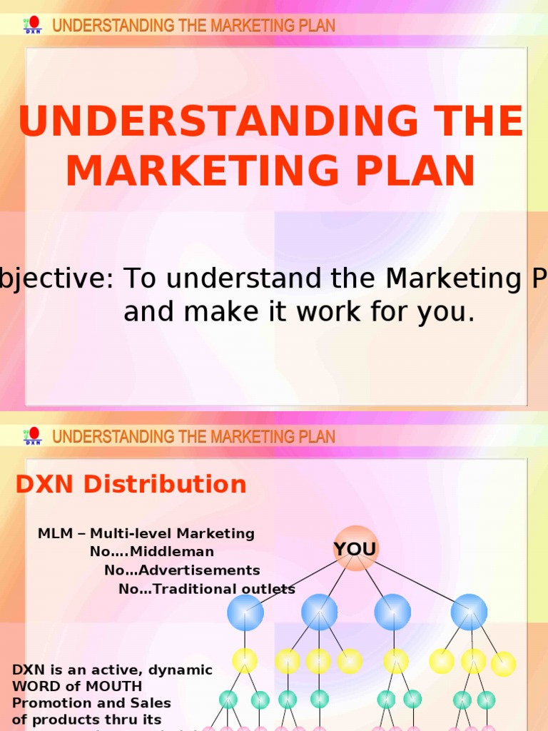 Understanding The Marketing Plan | PDF | Multi Level Marketing ...