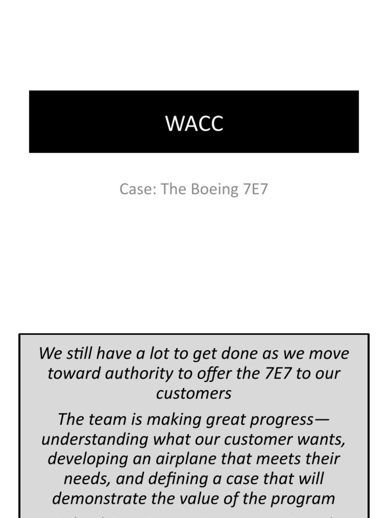 Case: The Boeing 7E7 | PDF | Northrop Grumman | Lockheed Martin