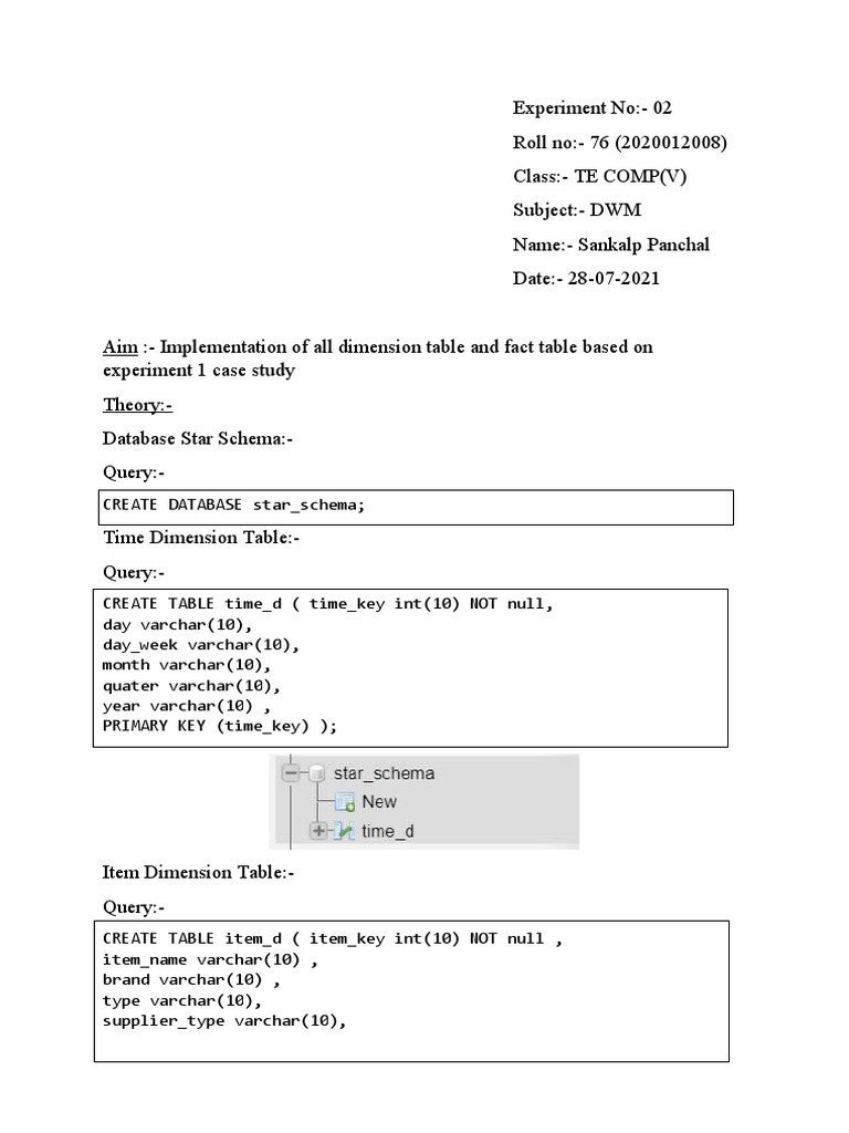 76 DWM Experiment No 2 | PDF | Data Management | Data Management Software