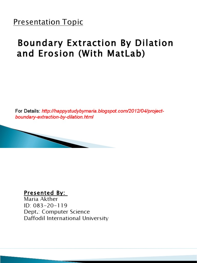 Boundary Extraction For Computer Science | PDF | Imaging | Graphics