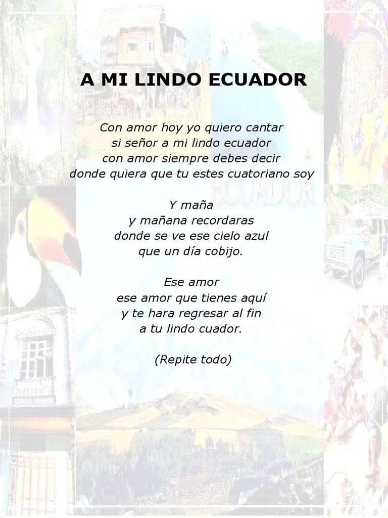 A Mi Lindo Ecuador | PDF