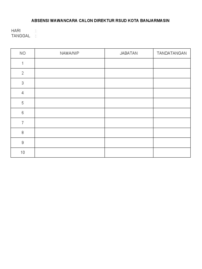Format ABK Perawat Gigi | PDF