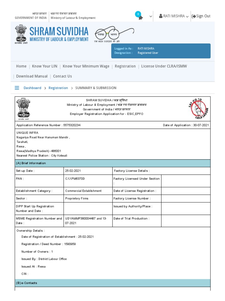 Home Know Your LIN Know Your Minimum Wage Registration License Under ...