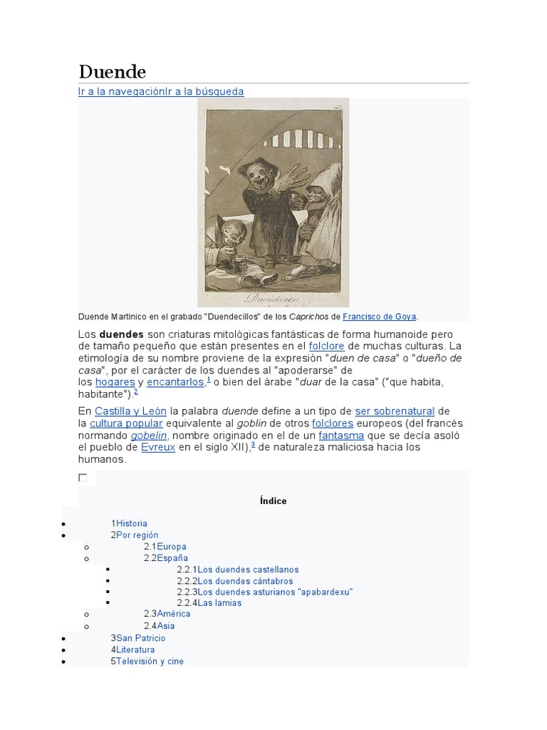 Duende | PDF | Criaturas legendarias | Folklore