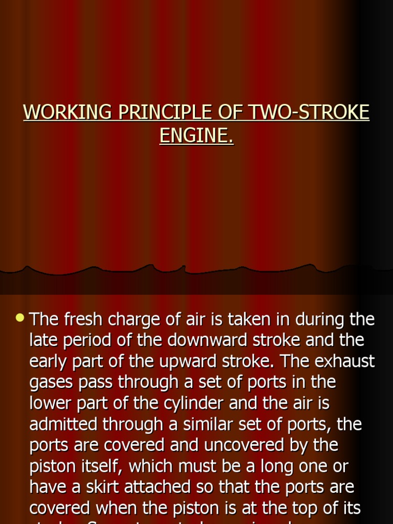 02 Two Stroke Diesel Cycle Pdf Internal Combustion Engine Piston