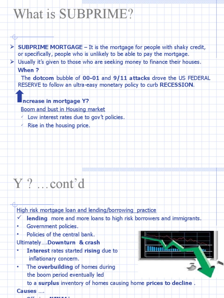 What Is SUBPRIME?: SUBPRIME MORTGAGE - It Is The Mortgage For People ...