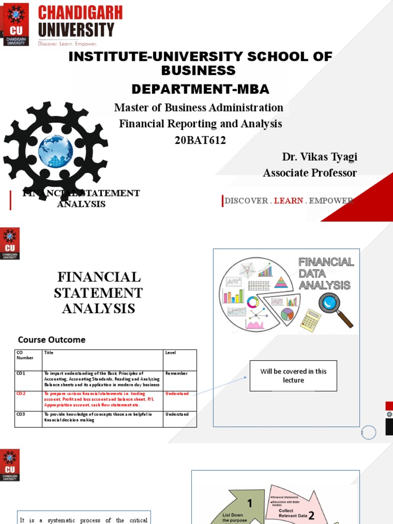 Financial Statement Analysis Course Overview | PDF | Financial ...