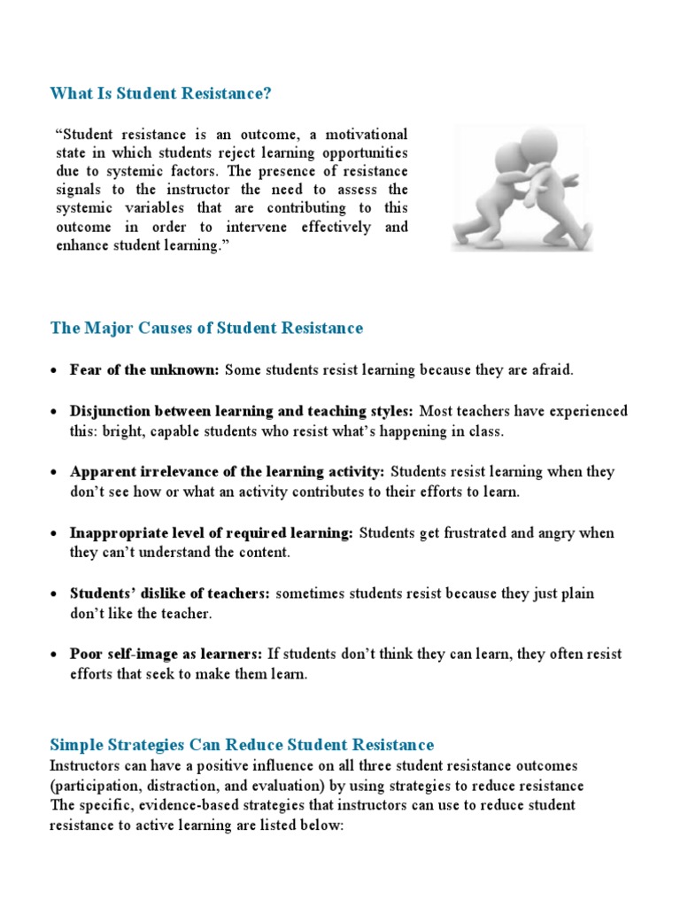 Why Students Resist Learner-Centered Teaching? | PDF | Learning | Teachers