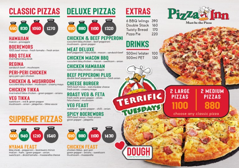 4717 Kenya DAD FB Menus Pizza Inn | PDF | Hamburgers | Pizza