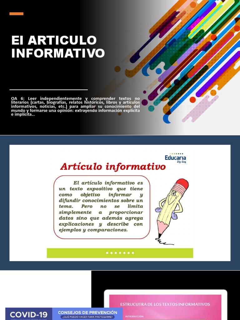 El ARTICULO INFORMATIVO | PDF