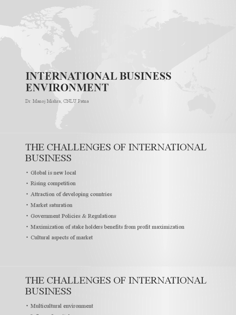 Navigating the Challenges of Doing Business Internationally: A Review ...