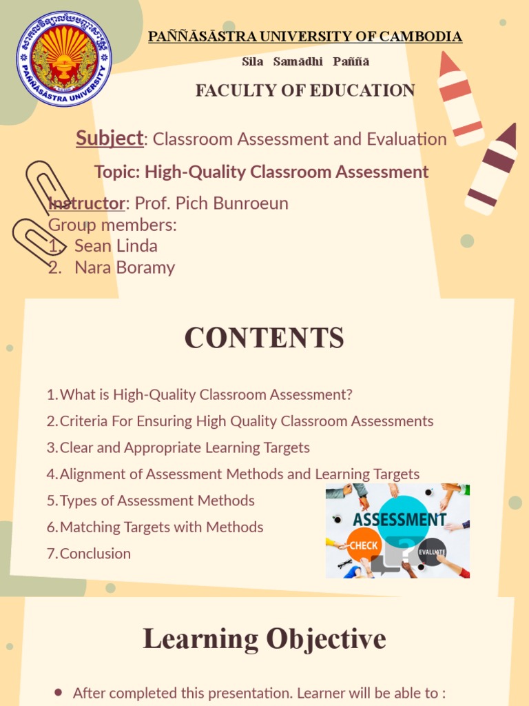 High-Quality Classroom Assessment | PDF | Educational Assessment ...