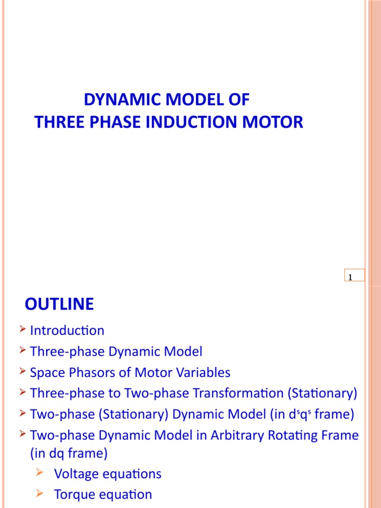 Dynamic Model of Induction Machine-1 | PDF | Electric Motor | Physical ...