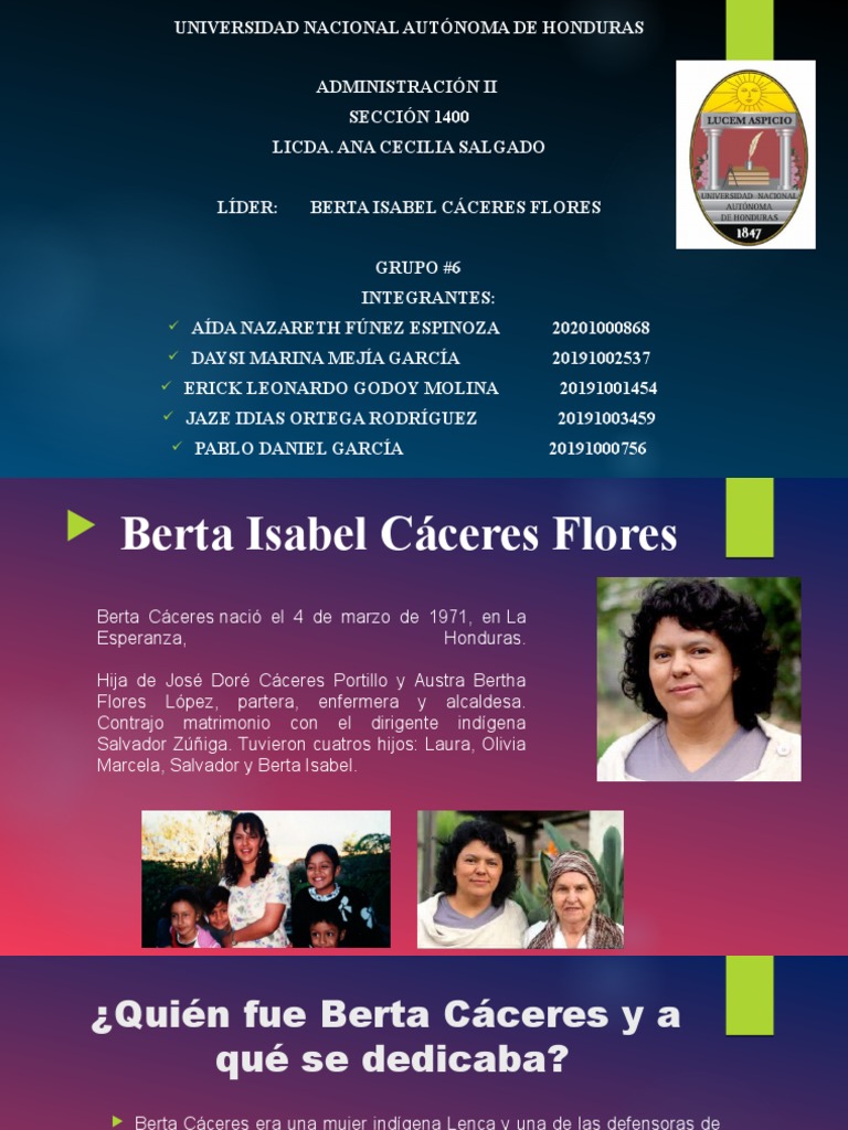 Expo. Berta Cáceres | PDF