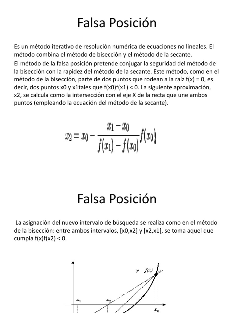 Falsa Posición | PDF