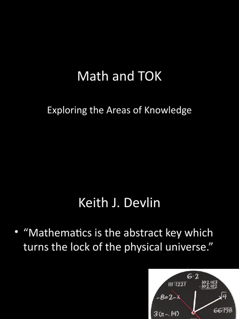 Math and TOK: Exploring The Areas of Knowledge | Download Free PDF ...