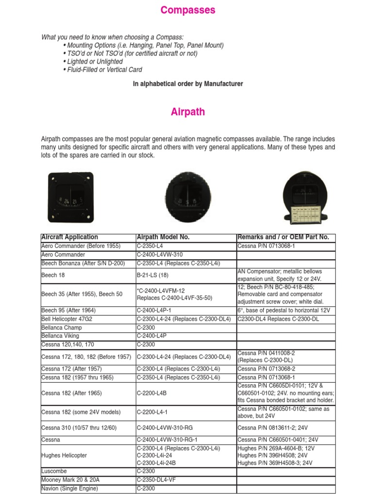 A Path | PDF | Piper Aircraft | Compass