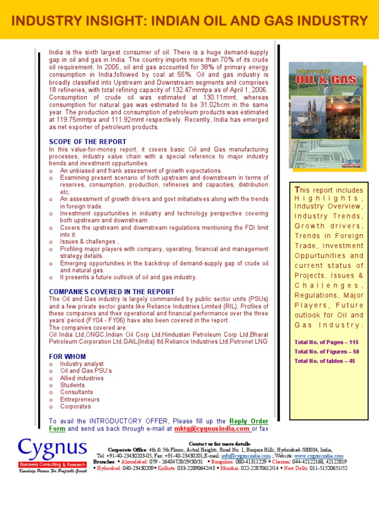 TOC - Oil and Gas | PDF | Technology & Engineering