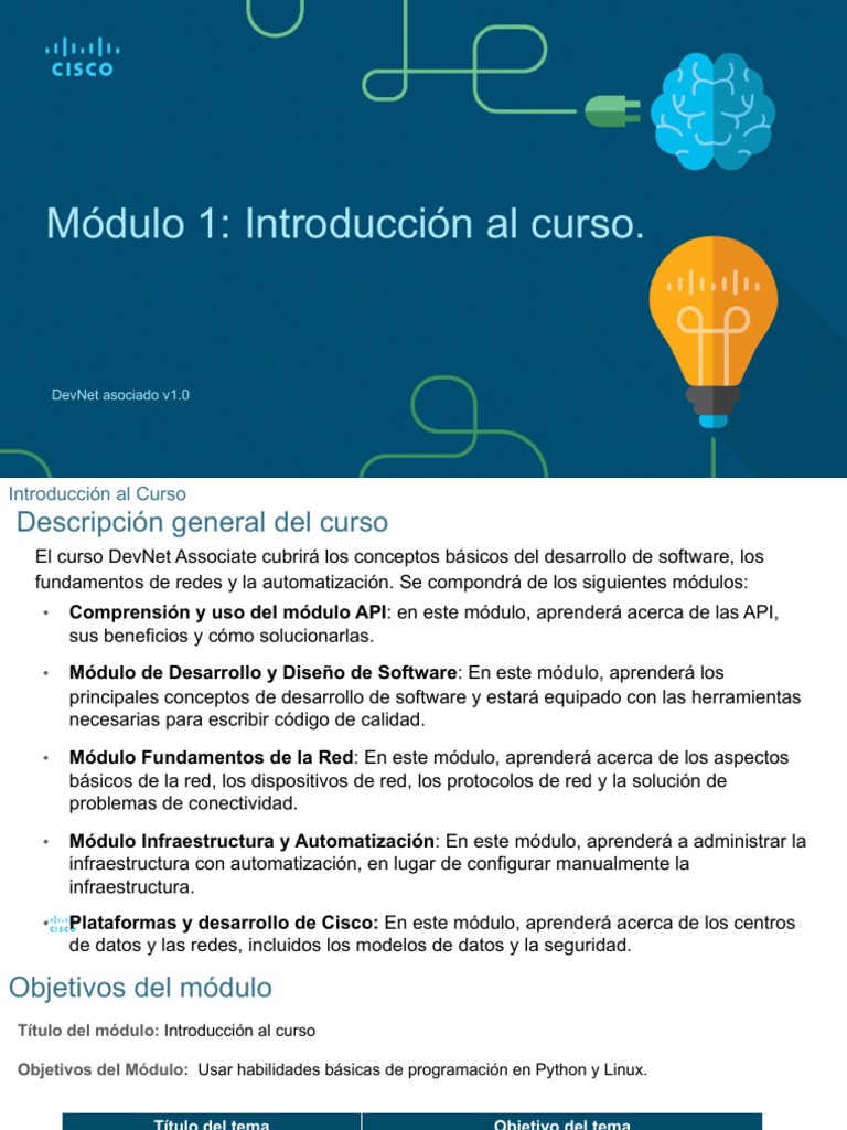 DEVASC - Module - 1 ES | PDF | Python (lenguaje de programación) | Máquina virtual