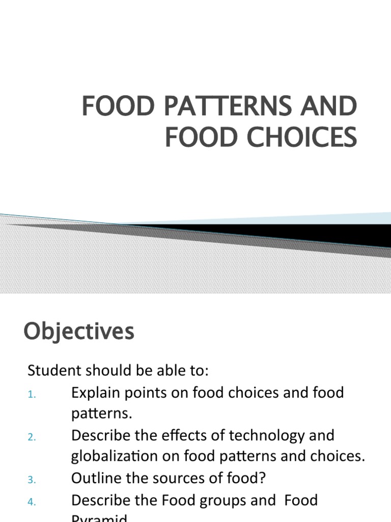 Food Patterns and Food Choices | PDF | Foods | Vegetables