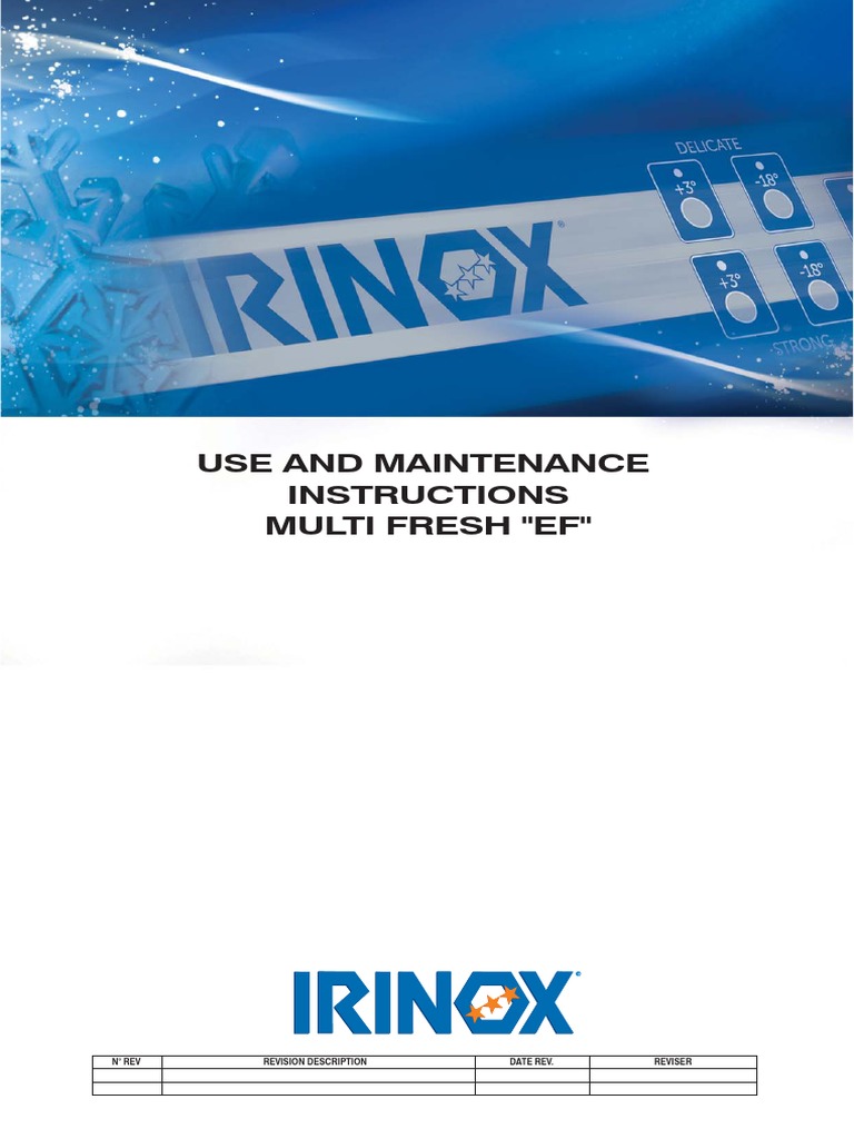 Manual Irinox | PDF | Hypothermia | Water