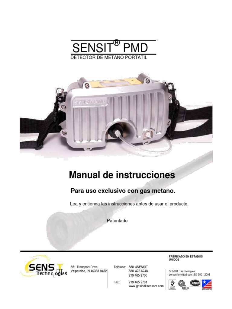 Manual SENSIT PMD | PDF | Calibración | Infrarrojo