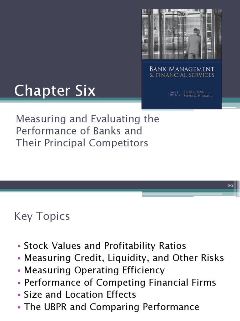 Chapter Six: Measuring and Evaluating The Performance of Banks and ...