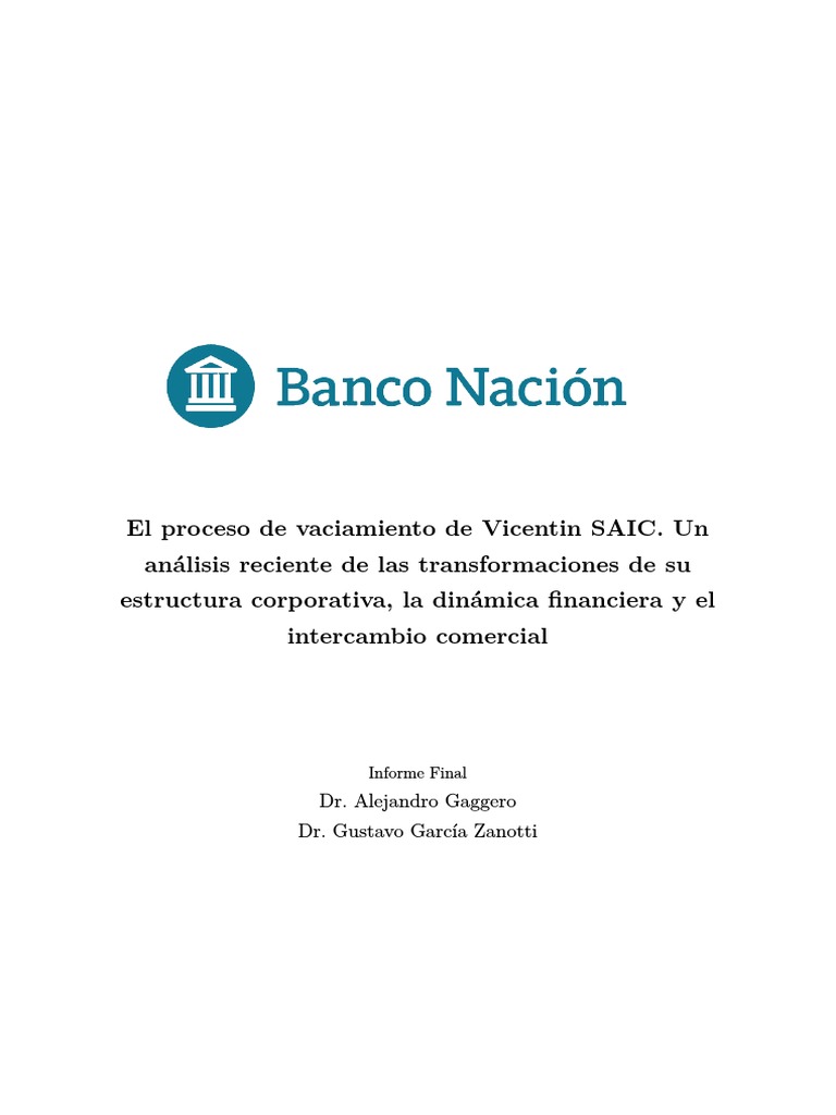 3.1 Gaggero & Zanotti - El Proceso de Vaciamiento de Vicentin SAIC ...