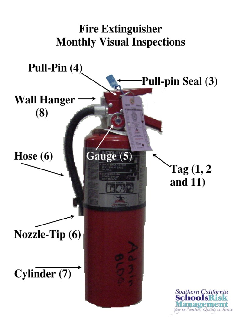 Fire Extinguishers Monthly Visual Inspections | PDF