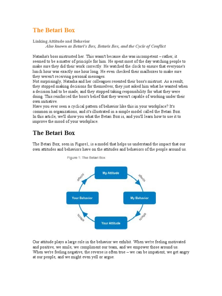 The Betari Box | PDF | Empathy | Attitude (Psychology)