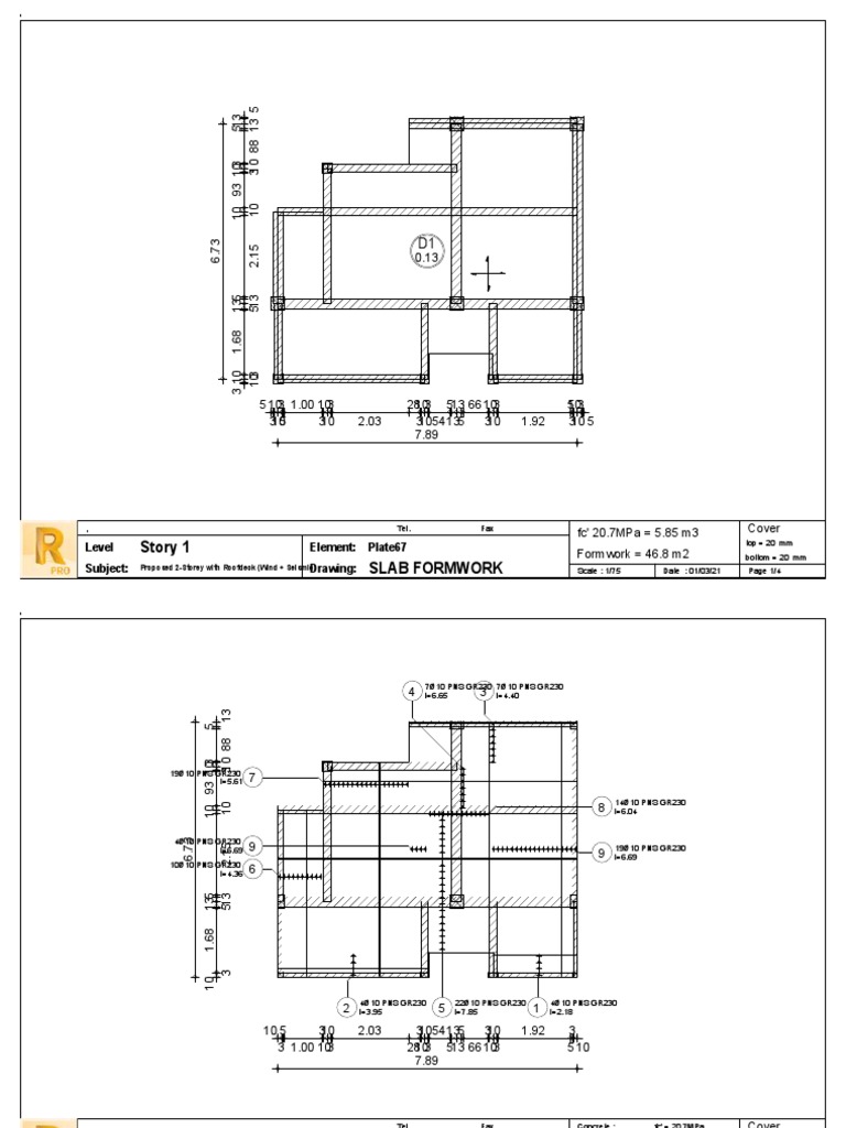 2F Slab Drawing | PDF | Building Engineering | Architectural Elements