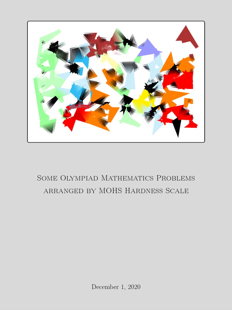 Olympiad Problems Arranged by MOHS | PDF | Polynomial | Sequence