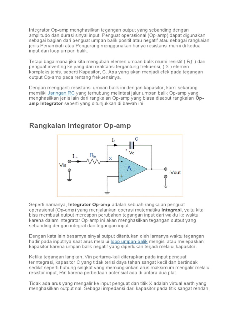 Integrator Op Amp | PDF