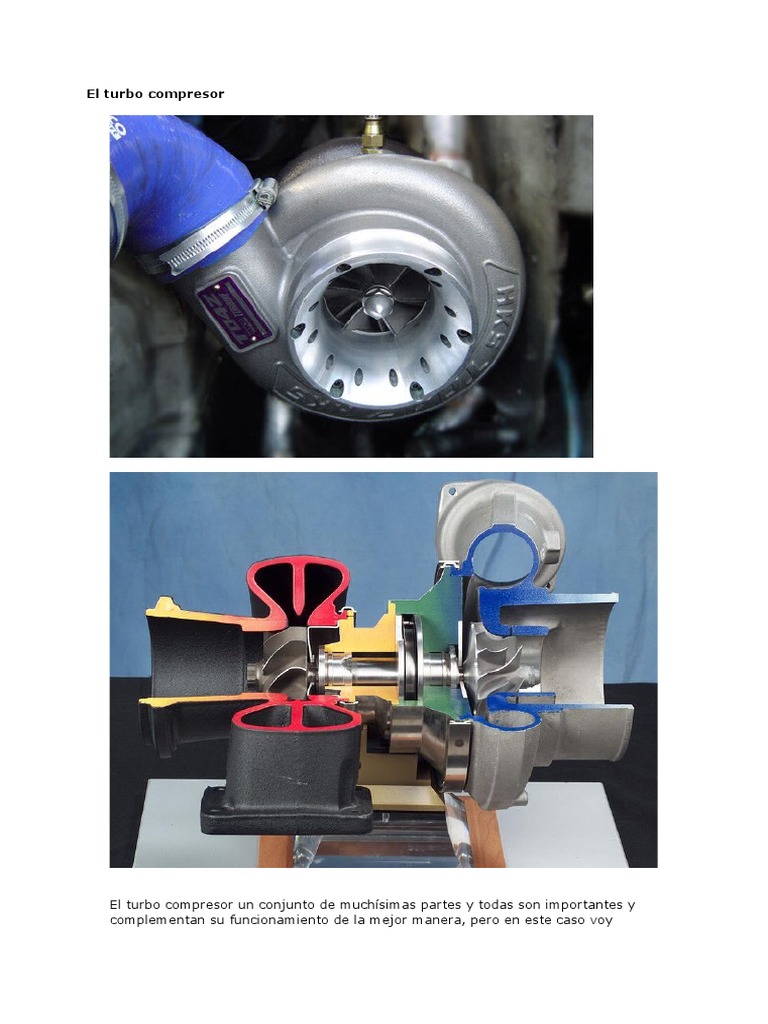 Partes y funcionamiento del turbo compresor | PDF | Turbocompresor ...