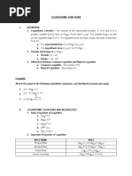 04 - Logarithms (OYCP-P) Mind Map | PDF | Logarithm | Mathematical Analysis