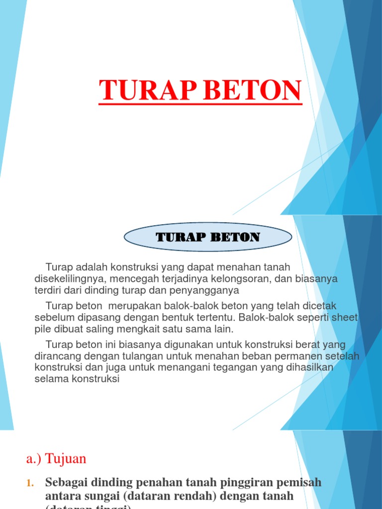 Pert Iv Pondasi Turap Beton | PDF | Griya & Taman