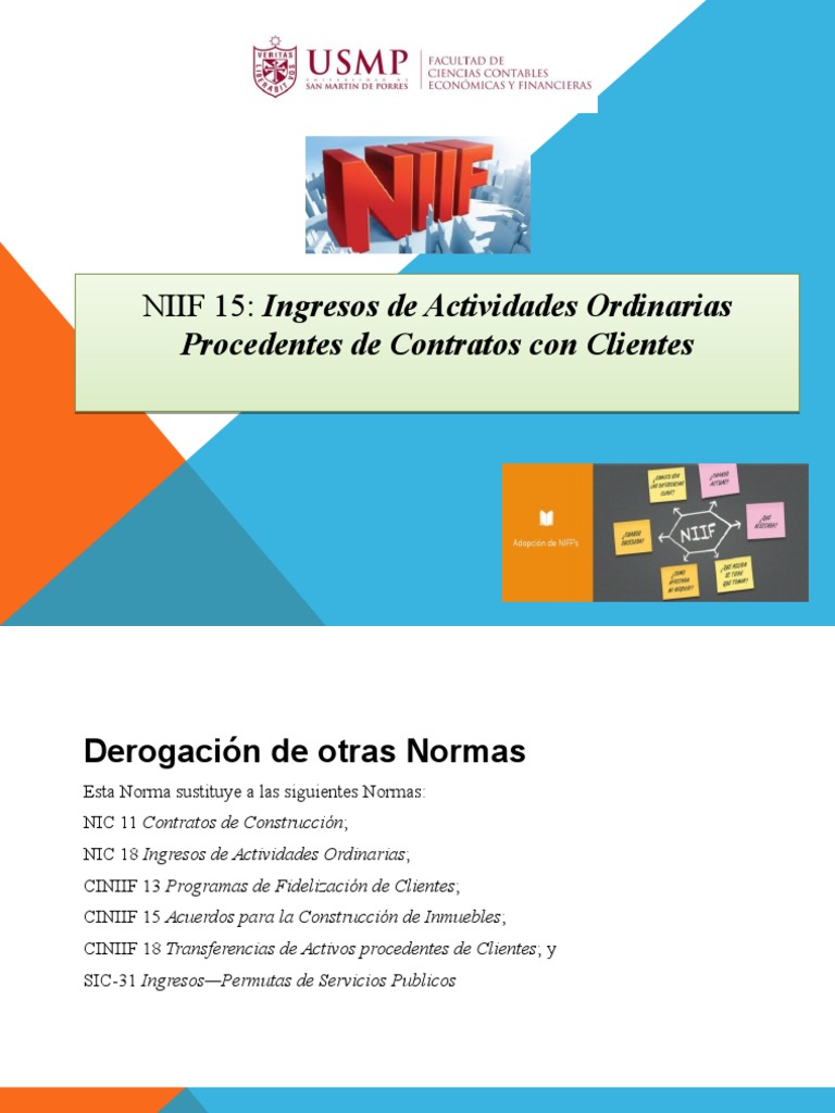 Niif 15 | PDF | normas internacionales de INFORMACION FINANCIERA | Precios