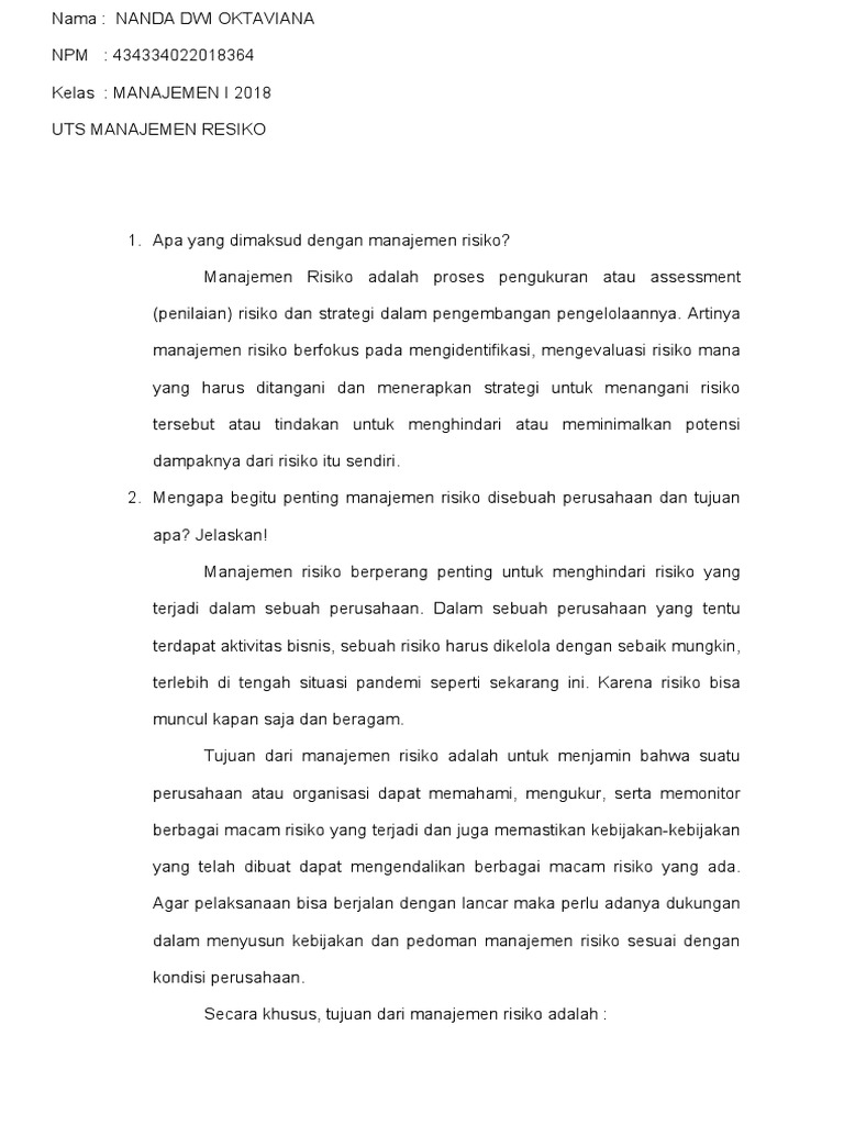 Risiko Nanda | PDF