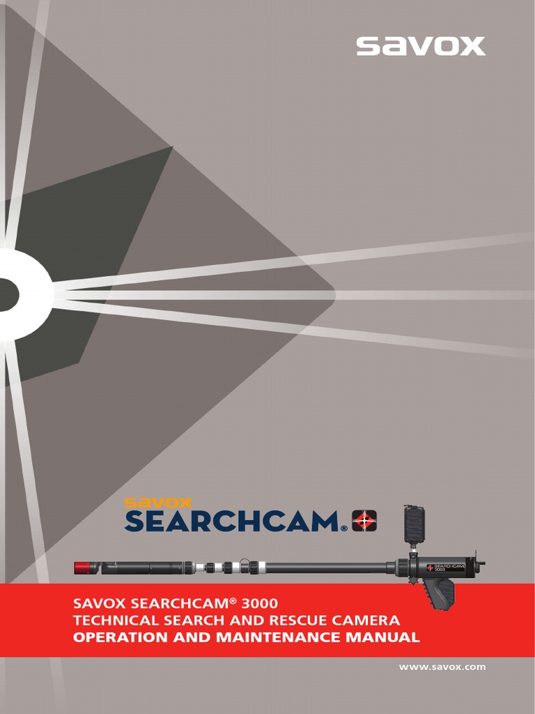 Savox Searchcam 3000 Technical Search and Rescue Camera: Operation and ...